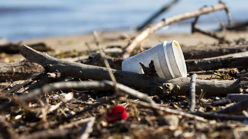 Polystyrene, or Styrofoam, banned from beaches and parks